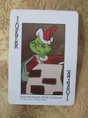 The GRINCH Card, Joker, TV Card, Playing Card, Dr. Seuss, RARE | eBay
