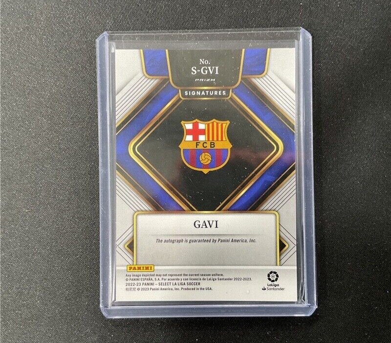 2022-23 Panini Select La Liga #S-GVI Gavi Signatures Prizm Barcelona | eBay