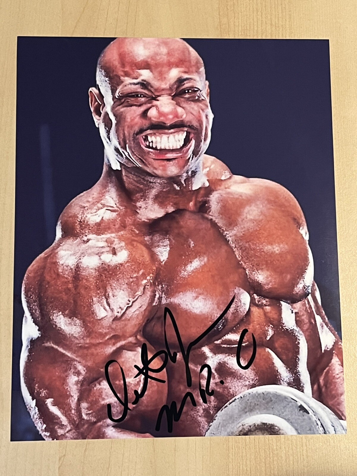 DEXTER JACKSON HAND SIGNED 8x10 PHOTO AUTOGRAPHED FAMOUS BODYBUILDER ...
