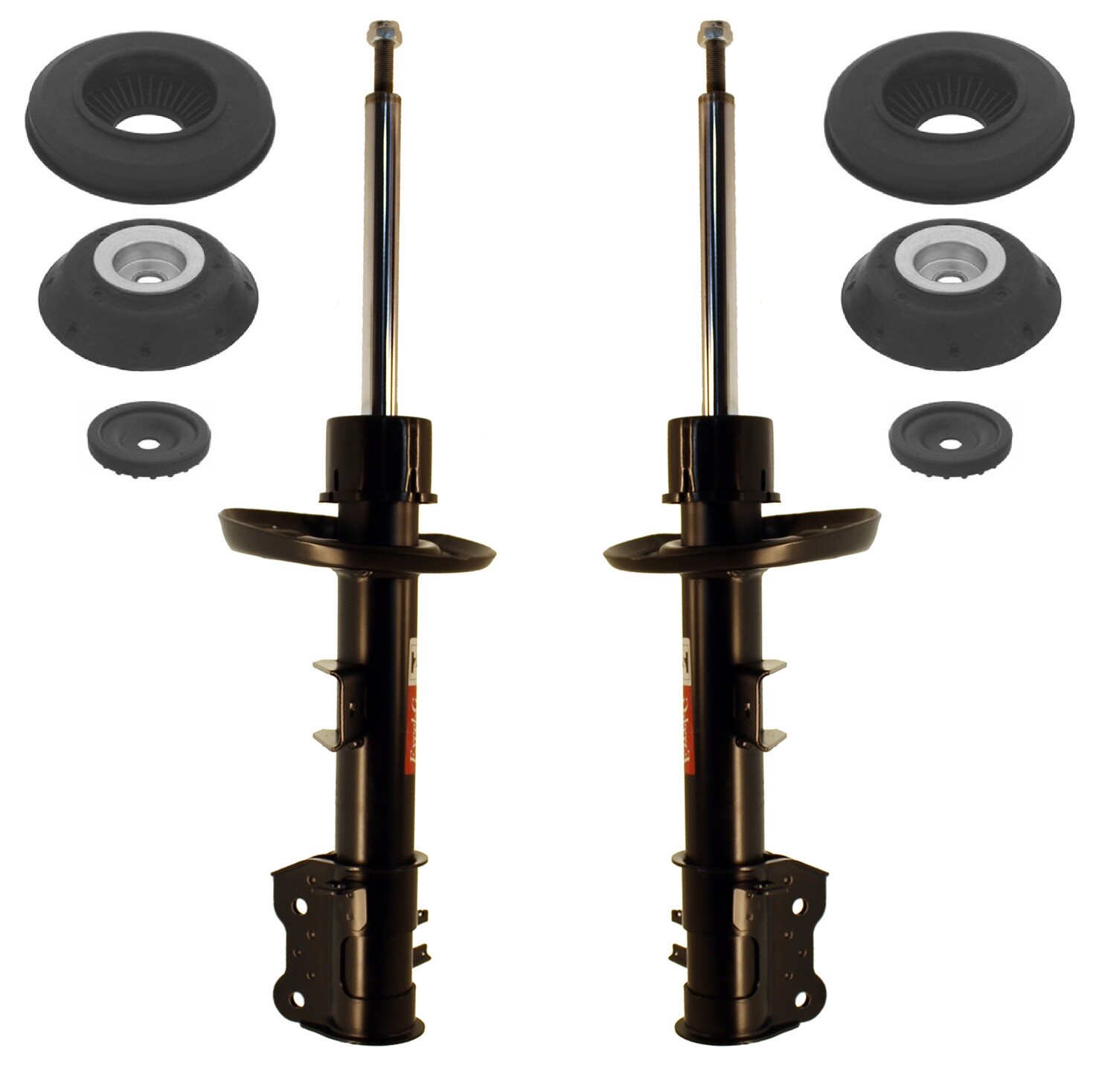 KYB Front Suspension Struts and Mounts Kit For Fiat 500 Pop Lounge ...