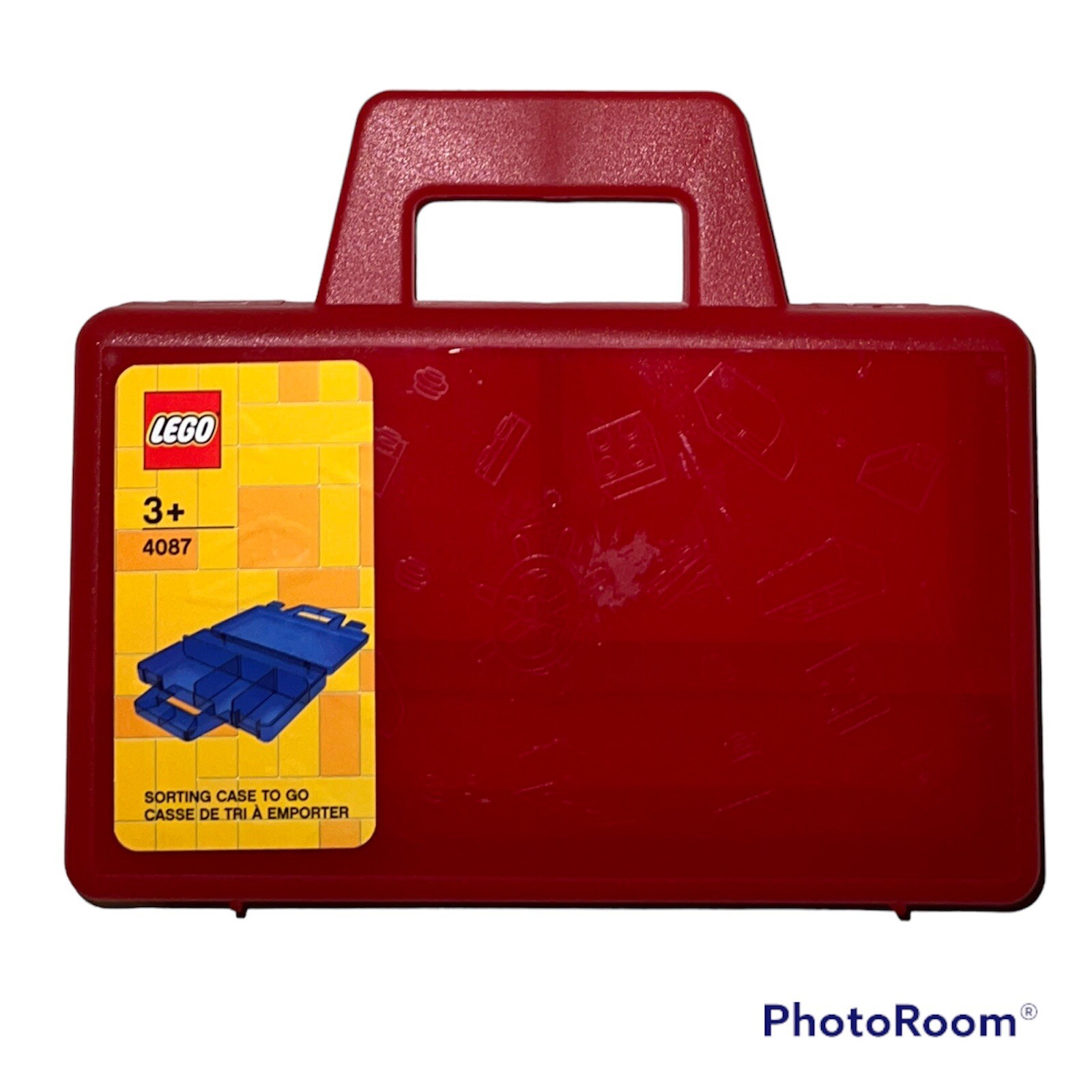 Lego Sorting Box Case To Go Travel Organize Dividers New w/ Tags RED | eBay