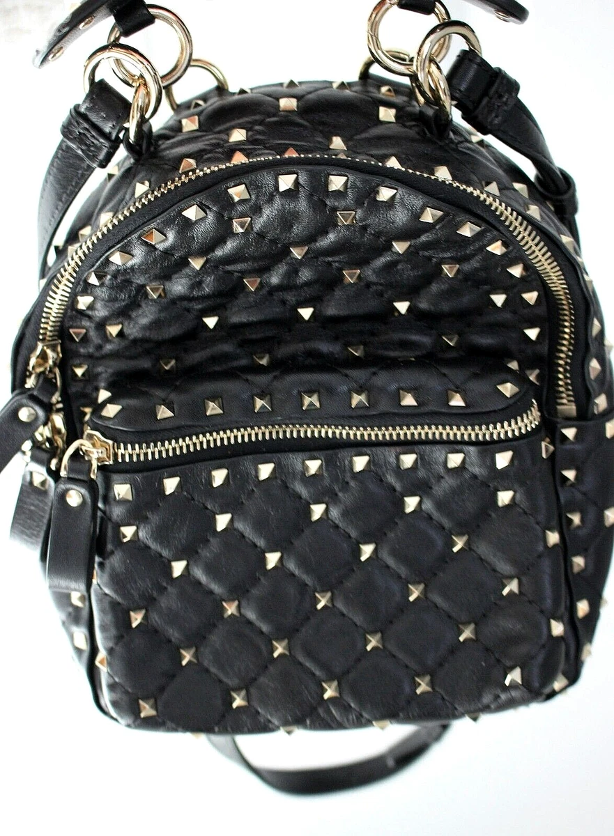 Silver Spiked Backpack