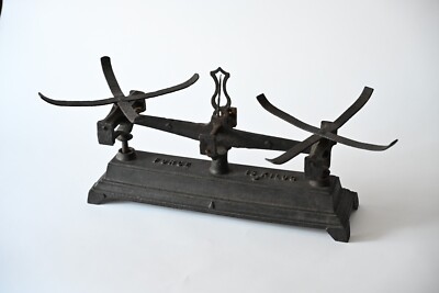 Antique Balance Scale; Cast Iron, Made by Force, 15 Kilog scale late ...