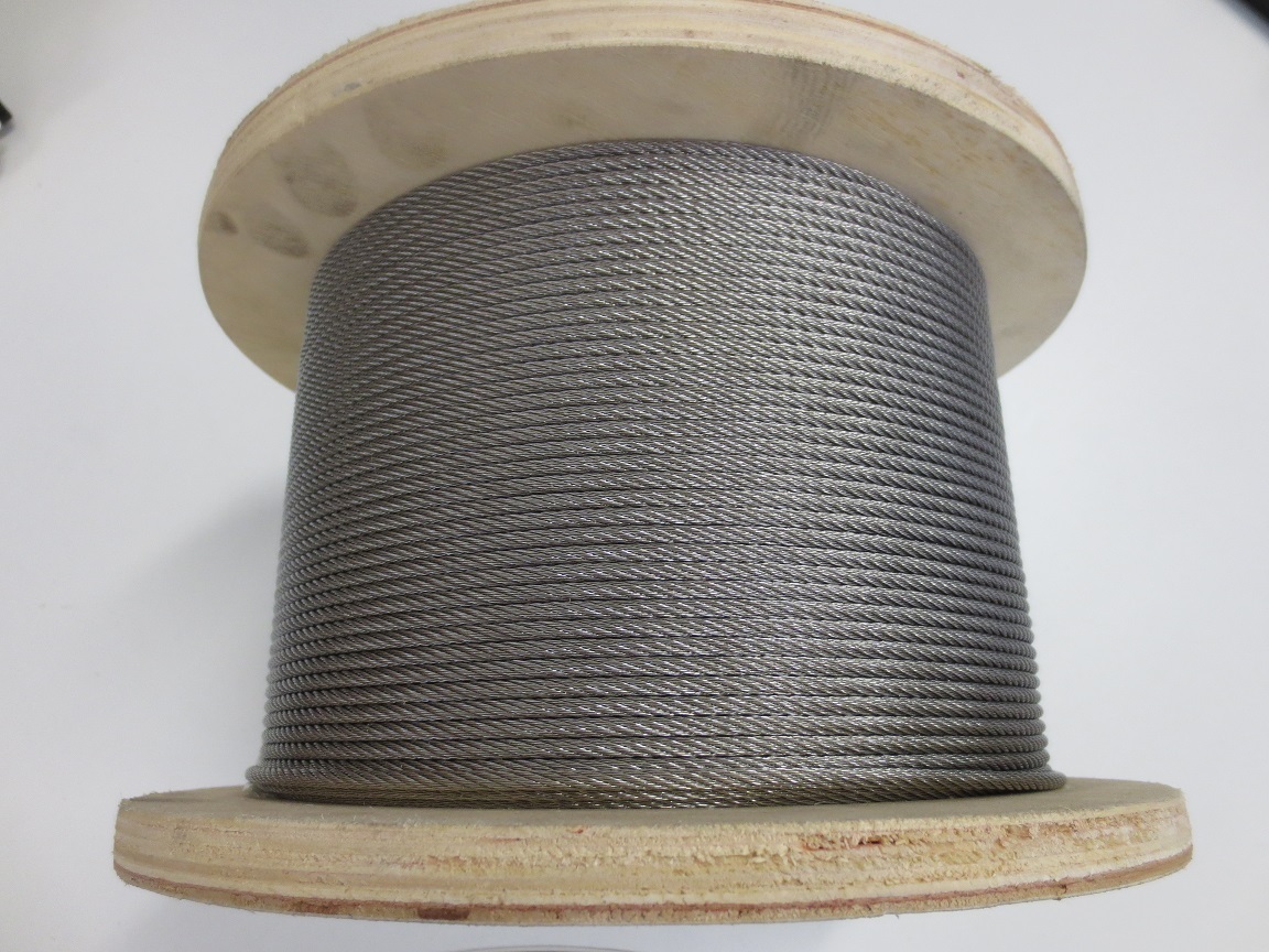 50m/100m/200m/305m 316 Marine Stainless Steel Wire Rope Decking Cable ...