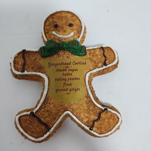 Russ Berrie Gingerbread Man Cookie Refrigerator Magnet Fridge 3" X 2.5 ...