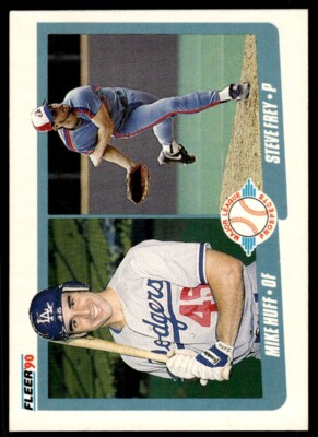 1990 Fleer Baseball Card Mike Huff/Steve Frey Rookie Los Angeles | eBay