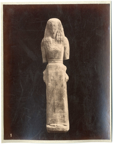Grèce, Athènes, Musée Archéologique National, Acropole, statuette Kore ...