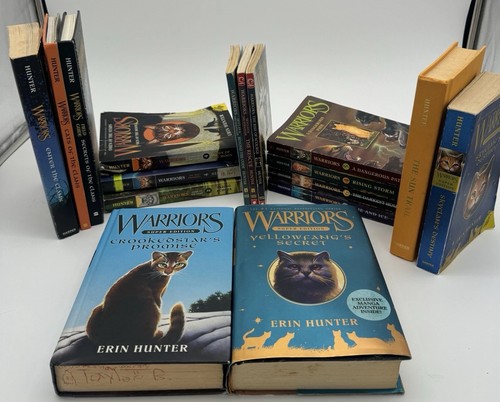 Warriors Erin Hunter Book Lot Of 17 Mixed Hardcover Paperback Super ...