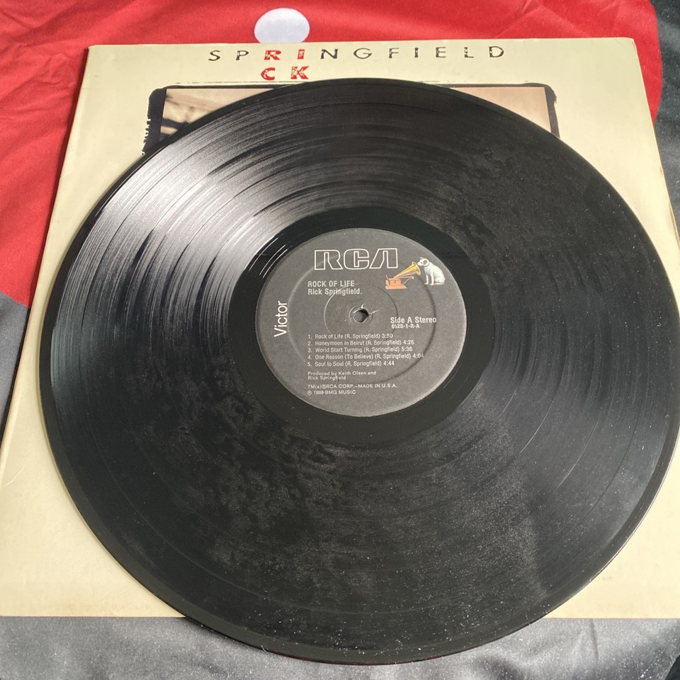 RICK SPRINGFIELD - Rock Of Life (1988, Vinyl LP) “World Start Turning ...