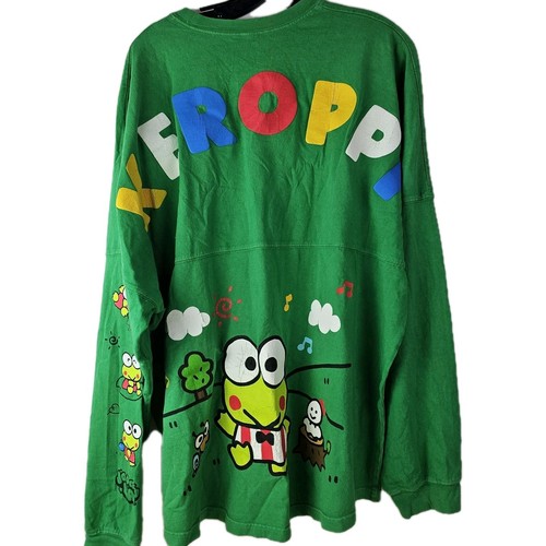 Sanrio Keroppi Spirit Jersey XL Green Frog Japan LA Oversized Cute ...