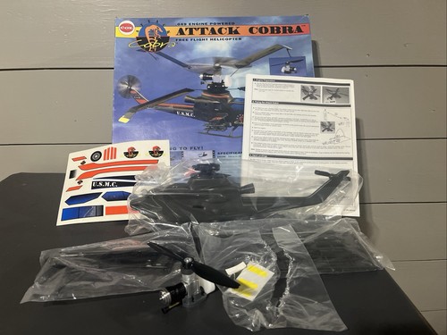 COX “Attack Cobra” Free Flight Helicopter U.S.M.C Components Still ...