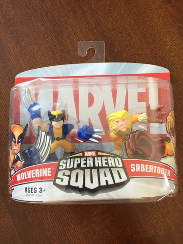 Marvel Super Hero Squad Wolverine & Sabertooth Action Figure,MOC Sealed (B93) | eBay