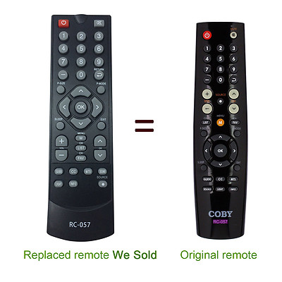 NEW RC-057 REMOTE CONTROL for COBY LEDTV1935 TFTV1925 TFTV2225 TFTV2425 ...