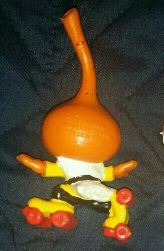 Vintage THE SNORKS Dimmy Finster Roller Skating Male Figurine Orange ...