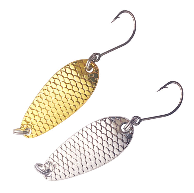 50Pcs Micro Metal Spoon Fishing Lure Bass Fishing Tackle 1.5g/2.5g/3.5g ...