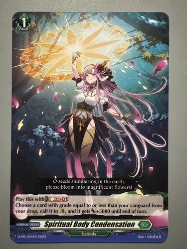 CARDFIGHT VANGUARD SPIRITUAL BODY CONDENSATION (STOICHEIA ORDER) D-PR ...