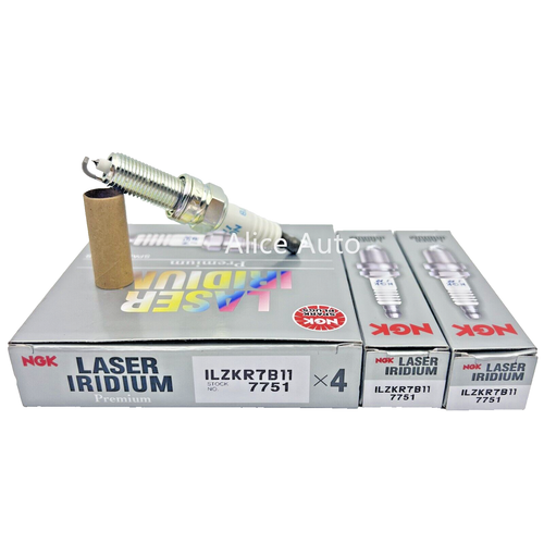 Set of 6 NGK 7751 Genuine Authentic Laser Iridium and Platinum Spark ...