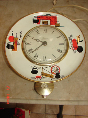 Vtg Spartus Electric Kitchen Clock w/ Pendulum Model H636 Antiques NOT ...