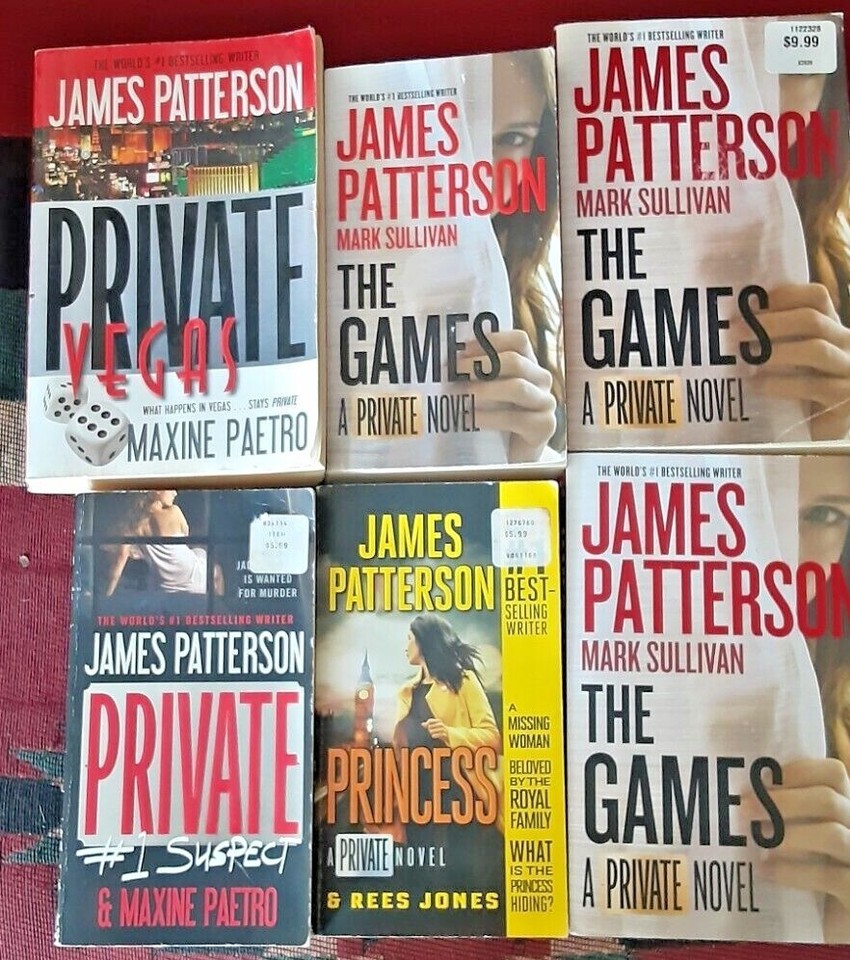 Suspense-Thriller-JAMES PATTERSON -YOU PICK THE TITLE Paperback Novels ...