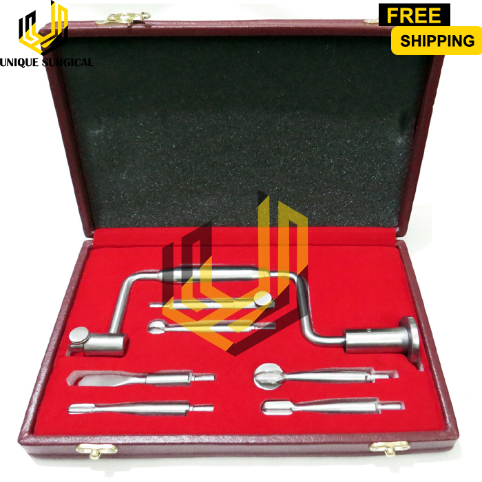 Hudson Hand Drill Brace Surgical Orthopedic 7 Pcs Instruments Set with ...