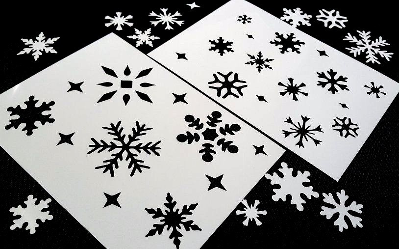 Snowflake Stencils For Windows Color Changing Snowflake Window Clings