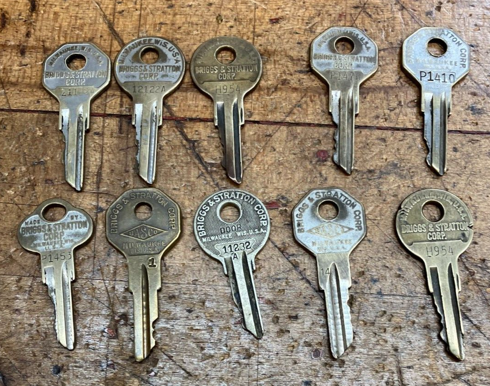10 Vintage BASCO Briggs & Stratton Keys | eBay