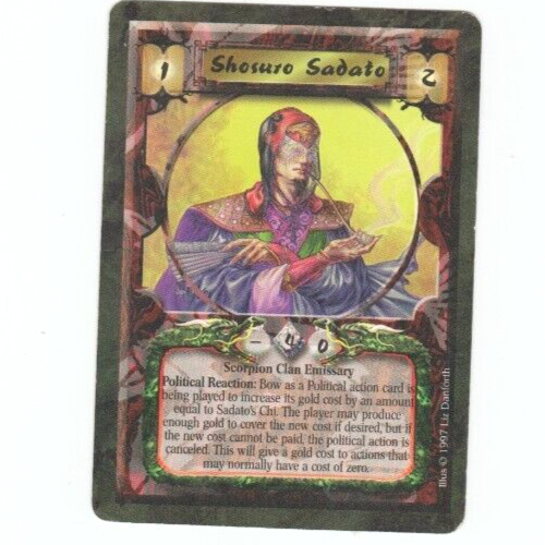 Shosuro Sadato Legend of the five rings ccg Scorpion Clan L5R | eBay