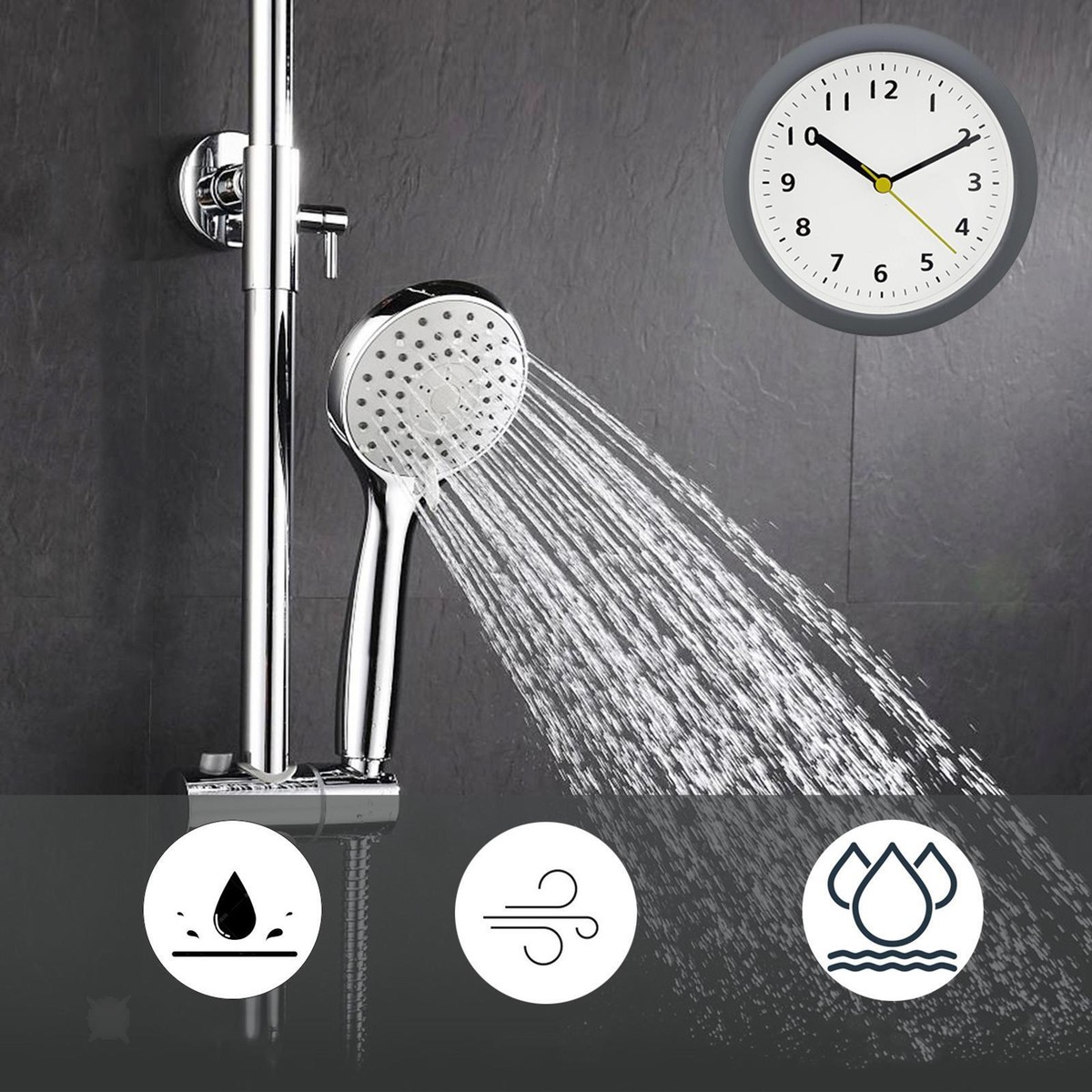 Small Bathroom Clocks Small Bathroom Clocks Etsy