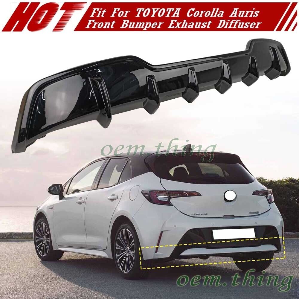 Fit For TOYOTA Corolla Auris Hatchback DTO Bumper Exhaust Diffuser ...