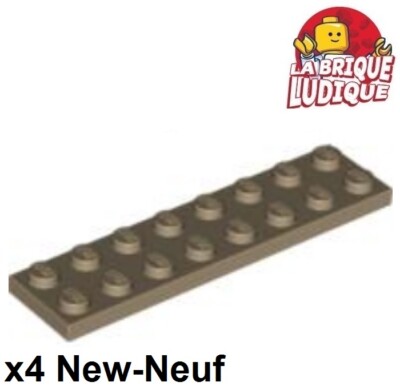 Lego 4x Plaque Plate 2x8 8x2 beige foncé/dark tan 3034 NEUF | eBay