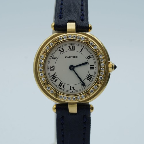 Cartier Santos Ronde Quartz Ladies Watch 26Mm 18K 750 Gold With ...