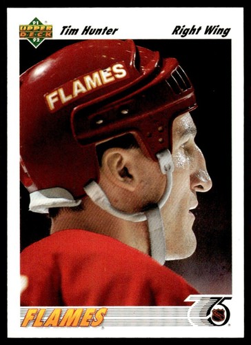 1991-92 Upper Deck #221 Tim Hunter Calgary Flames | eBay
