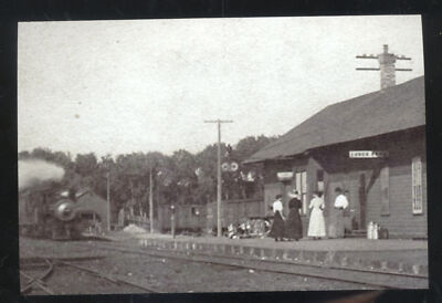 REAL PHOTO LINWOOD NEBRASKA RAILROAD DEPOT TRAIN STATION POSTCARD COPY ...