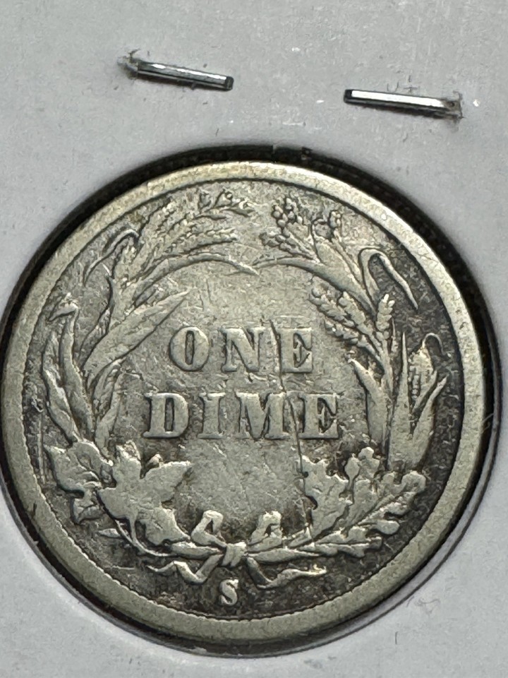 1893-s Barber Dime, Better Date, Nice Details, Scratched Reverse, 99c ...