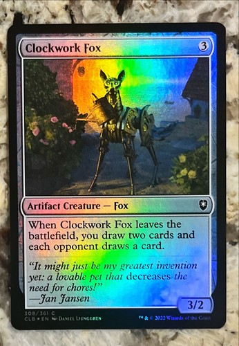 Clockwork Fox Commander Legends: Battle for Baldur's Gate Foil | eBay