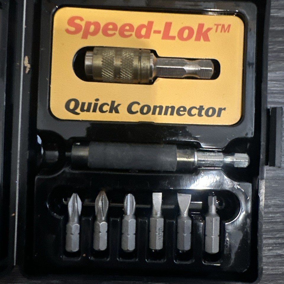 Vintage Craftsman Pro Speed-Lok Quick Connector Drill Bit 14pc Set USA ...