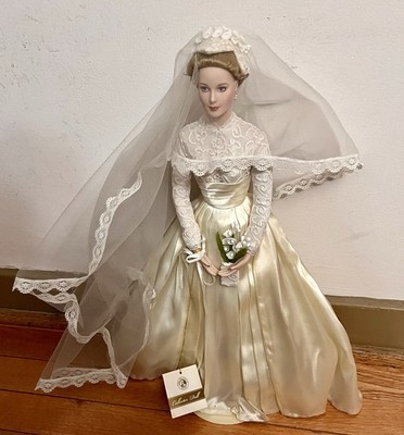 Franklin Mint Heirloom Princess Grace Wedding Bride Doll 16" | eBay
