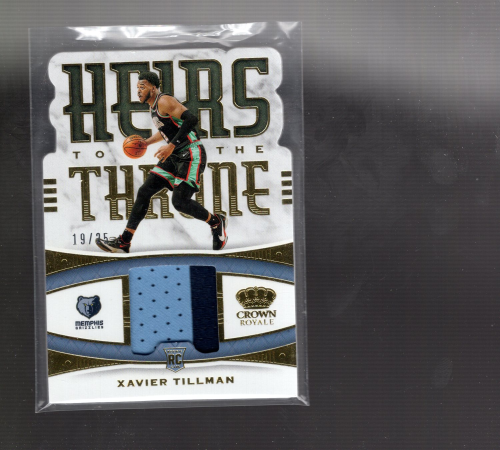 B1662 2020-21 Crown Royale Héritiers À Trône Matériaux Prime #10 Xavier ...