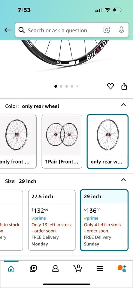 Bucklos MTB Rear Wheel, 29-inch. Note: Rear Wheel Only. | eBay