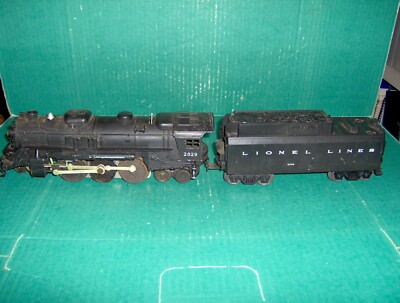 Lionel Train 2029 Locomotive Steam Engine &Tender Railroad RR Car ...