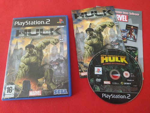 THE INCREDIBLE HULK Game Video Official PLAYSTATION 2 sony PS2 Complete ...