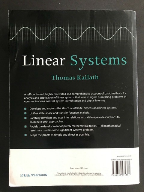 Linear Systems by Thomas Kailath (1979, Trade Paperback) for sale online | eBay