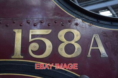 PHOTO THE BEAUTIFUL BRASS NUMBERPLATE OF MIDLAND RAILWAY KIRTLEY '156 ...