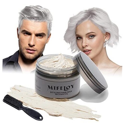 Temporary Silver Hair Spray Color Wax 4.23 oz, Instant Natural ...