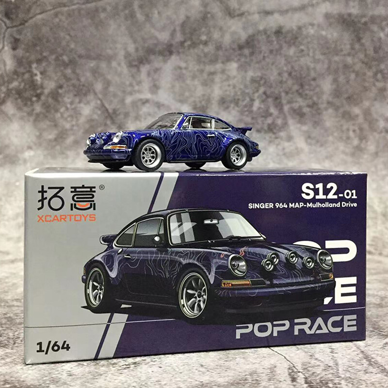 POPRace 1:64 Model Car Singer 964 Alloy Die-Cast Vehicle Collection ...