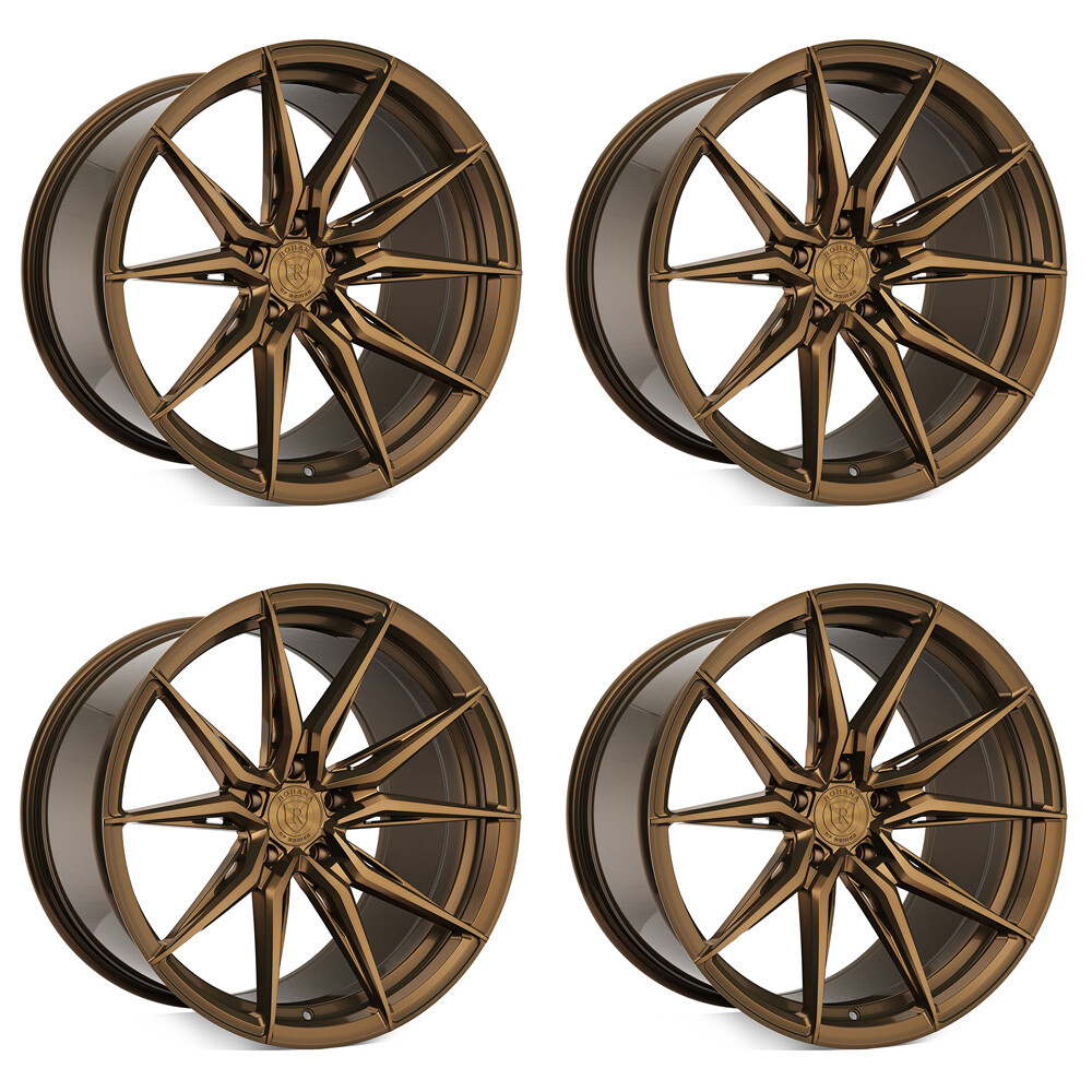 20" Rohana RFX13 Bronze 20x9 Forged Concave Wheels Rims Fits Nissan ...