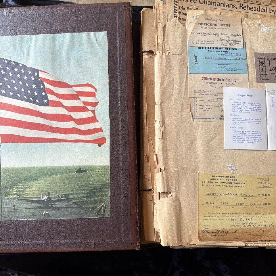 1942 WW2 World War 2 Large Newspaper Clipping Scrapbook Vintage ...