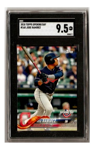 Jose Ramirez 2018 Topps Opening Day #160 SGC 9.5 MT+ Mint+ Cleveland ...