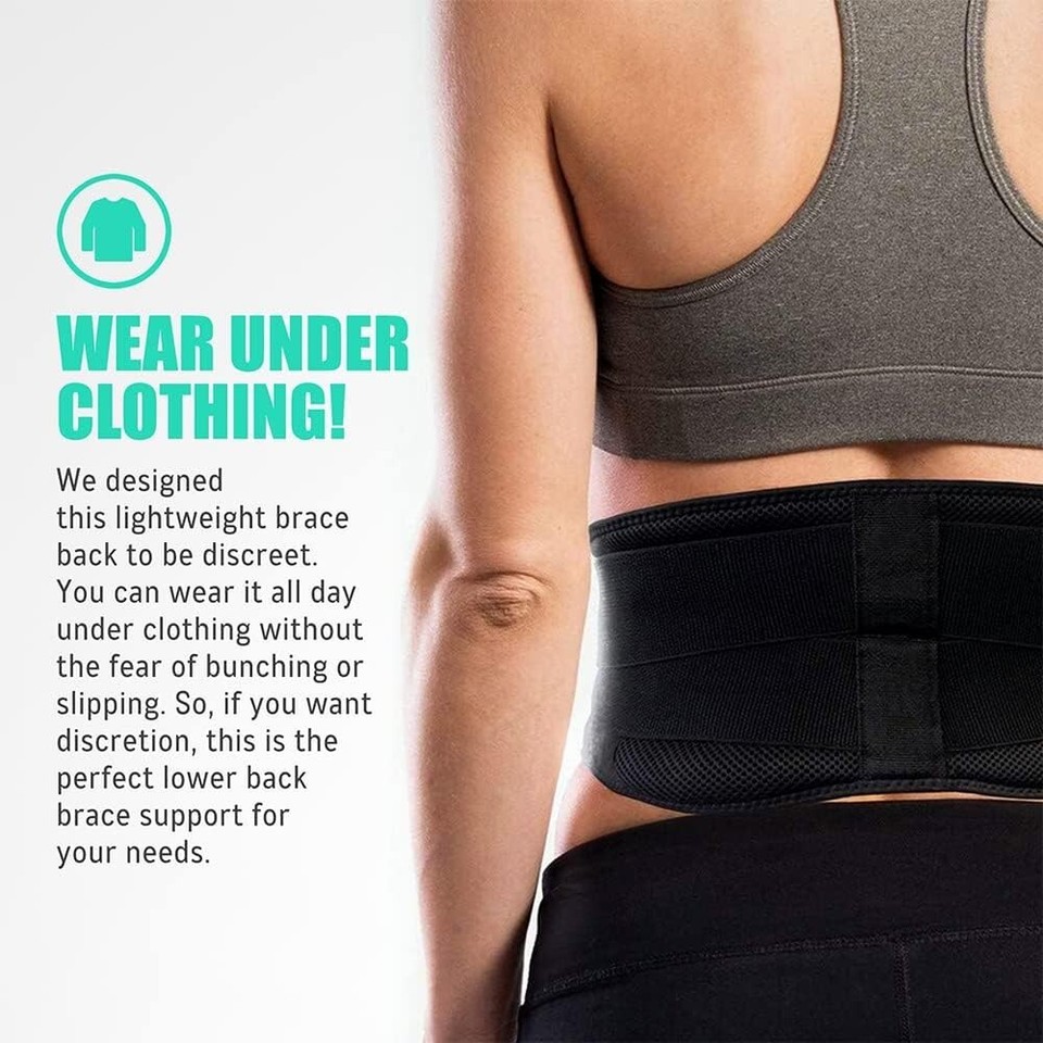 AllyFlex Sports - Back Brace for Lower Back Pain, Back Support Belts ...