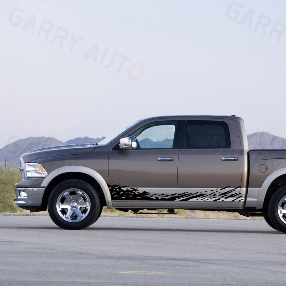 2x Splash Smudge Graphics Car Side Body Vinyl Decal Stickers For Ford ...